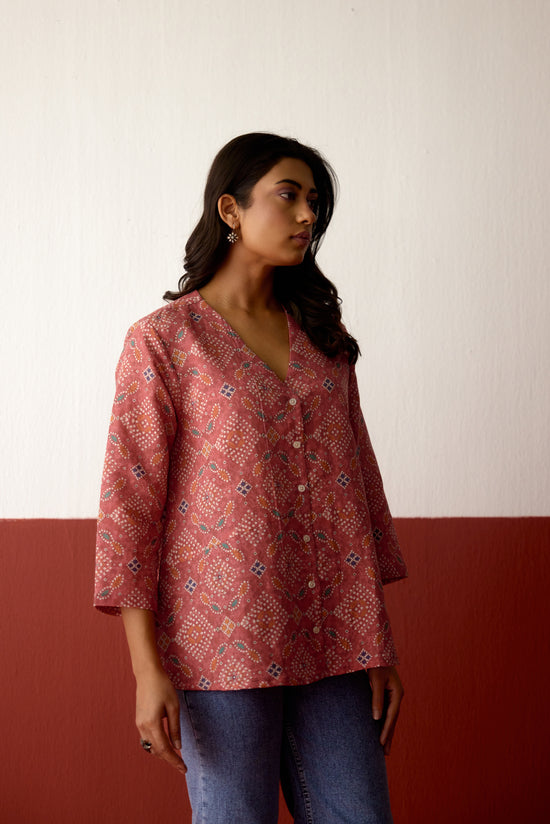 Beachy Top Dark Peach – Sampada